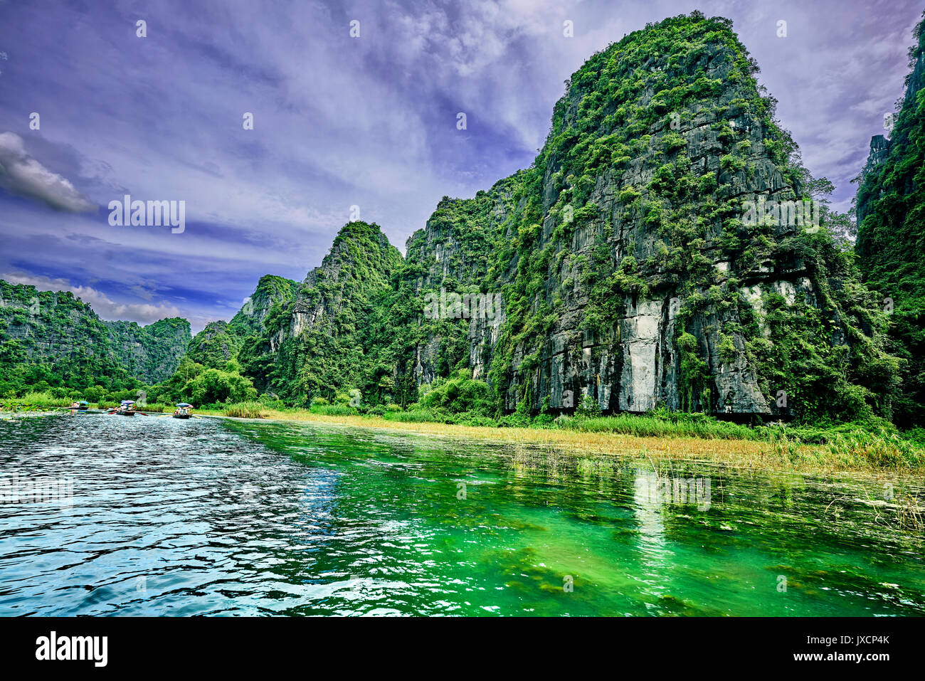beautiful green limestone mountains in vietnam asia Stock Photo - Alamy