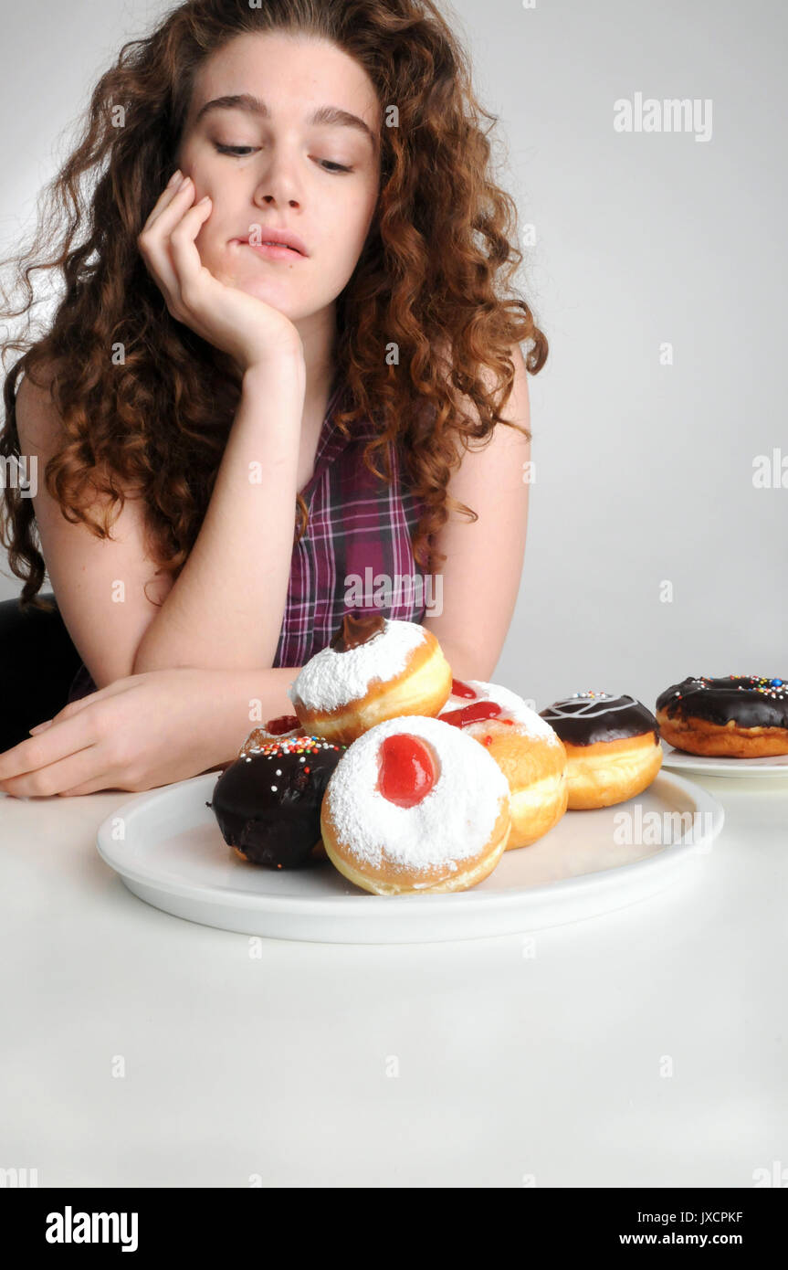Woman craving sweet hi-res stock photography and images - Alamy