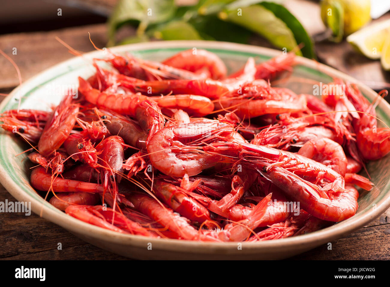 Fresh Prawns ready for cook Stock Photo - Alamy