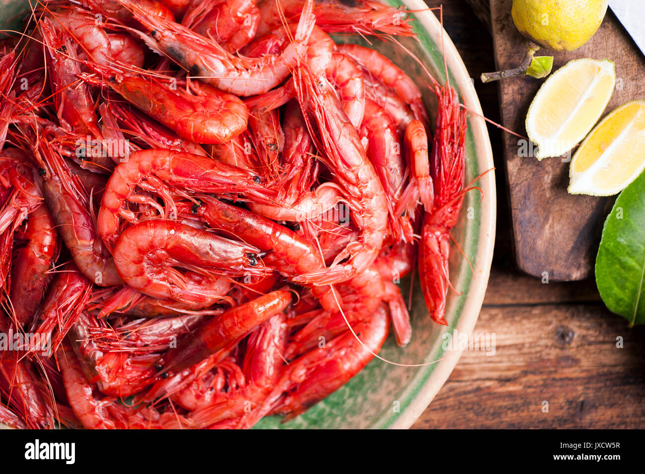Fresh Prawns ready for cook Stock Photo - Alamy