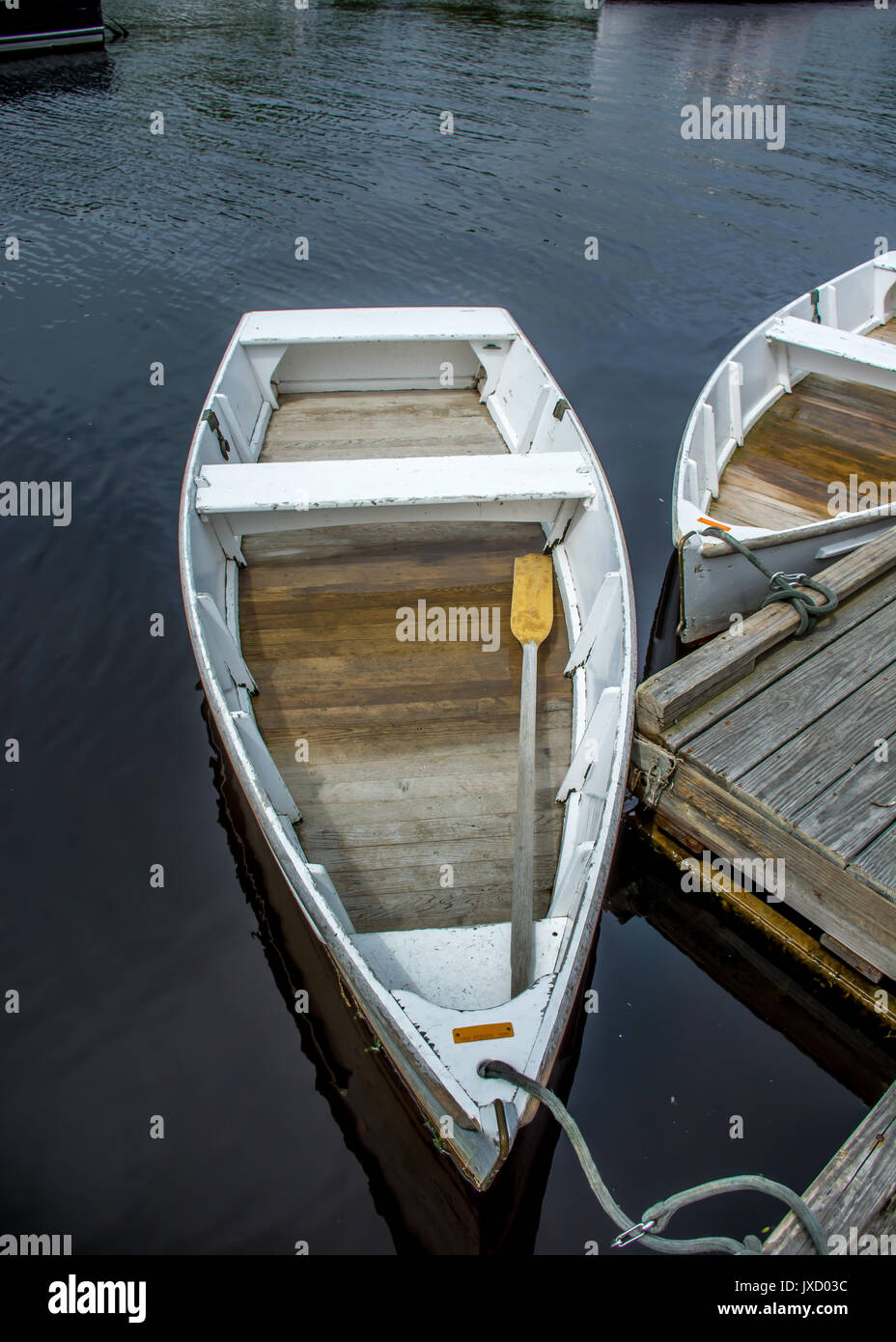 New England Working Rowboat Stock Photo - Alamy