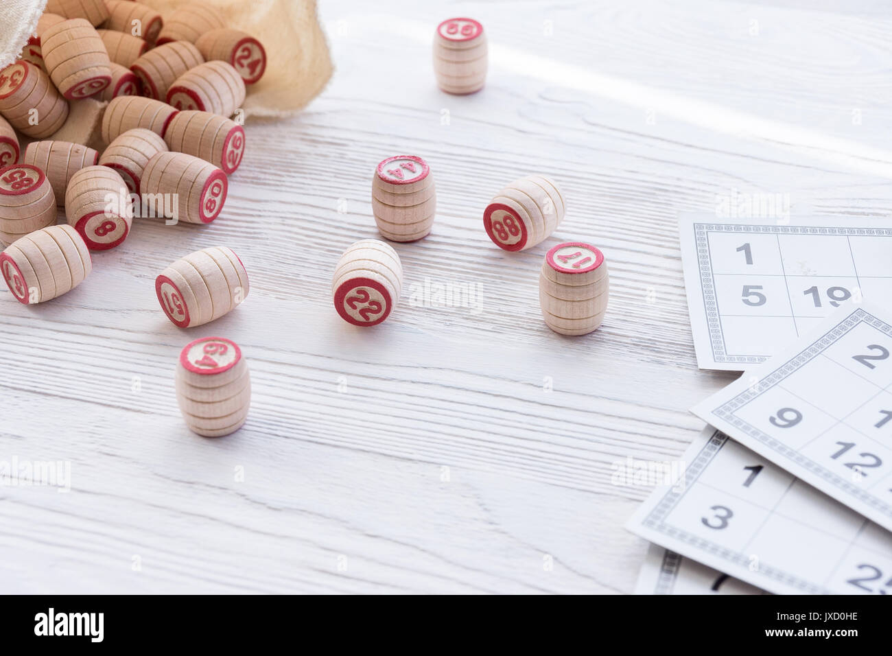 Board game lotto on white background, lottery Stock Photo - Alamy