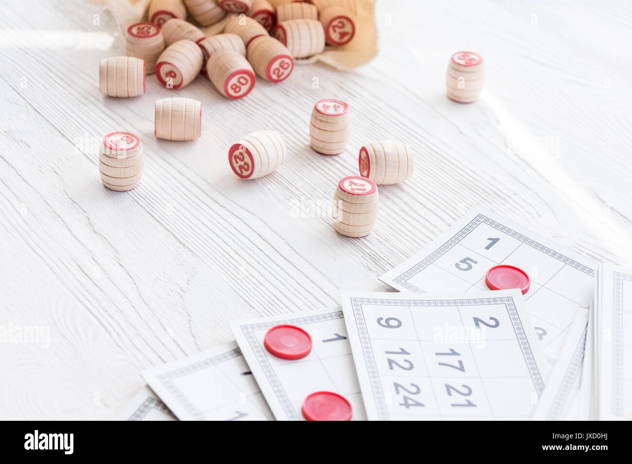 Board game lotto on white background, lottery Stock Photo - Alamy
