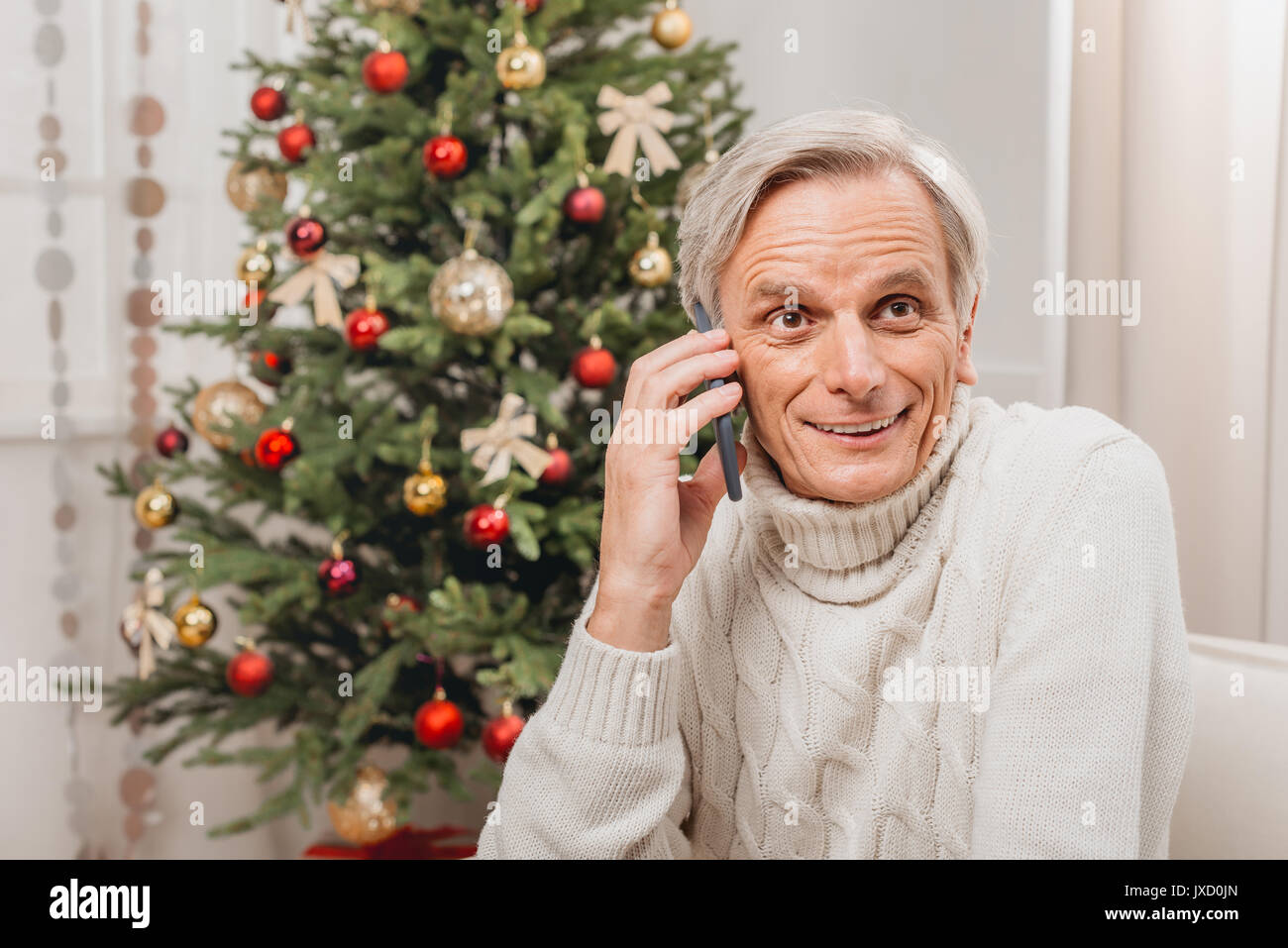 Old person christmas hi-res stock photography and images - Alamy