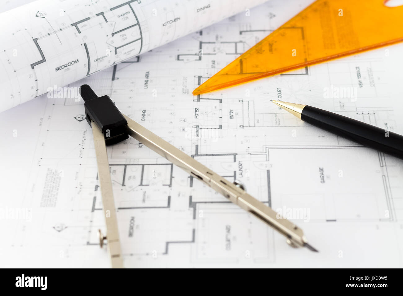Construction holding building plans hi-res stock photography and images ...