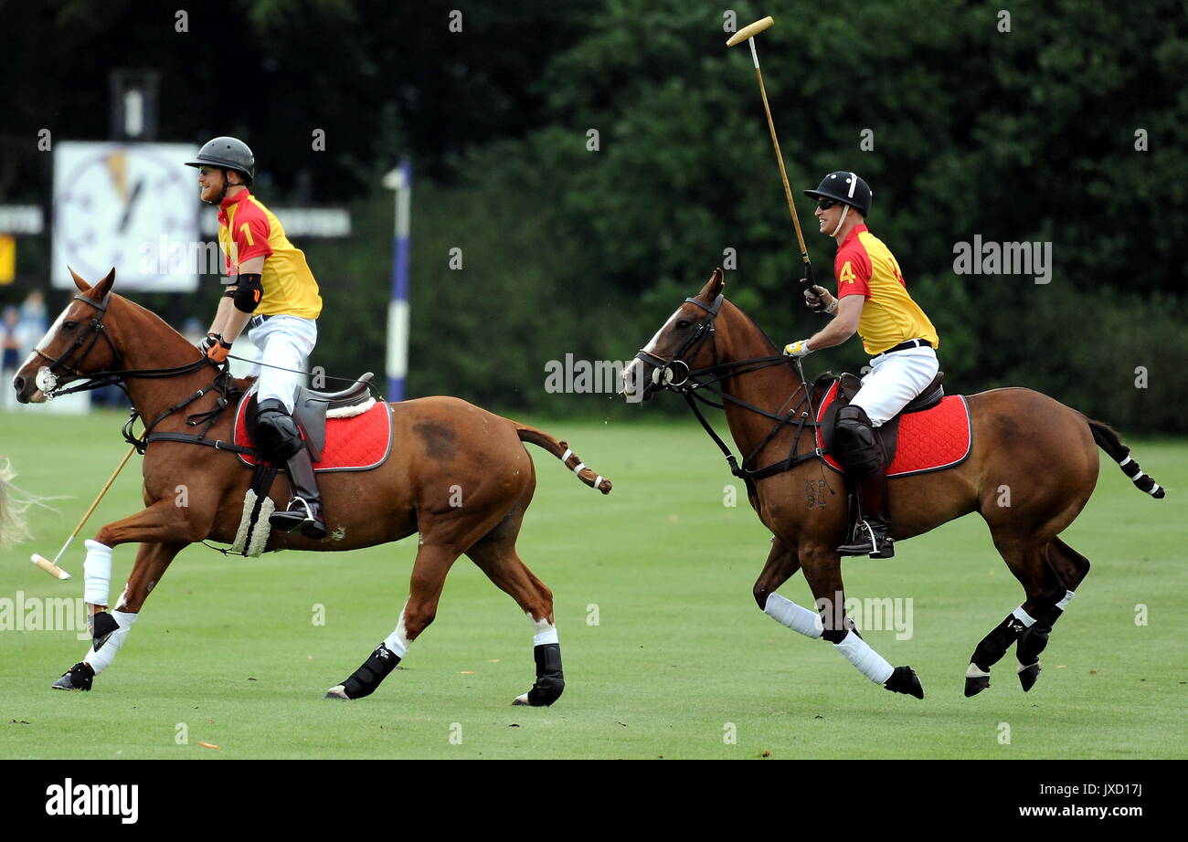 Prince Harry and Prince William play in the Jerudong Park Trophy Polo ...