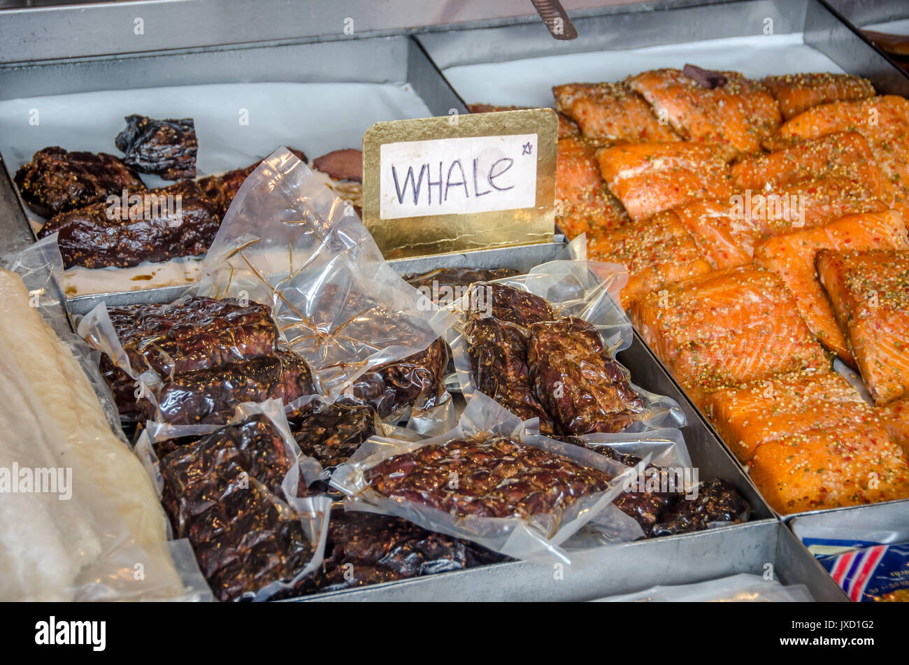 Whale meat japan hi-res stock photography and images - Alamy