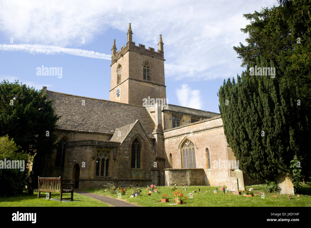 St Edwards parish church in Stow on the Wold Stock Photo - Alamy