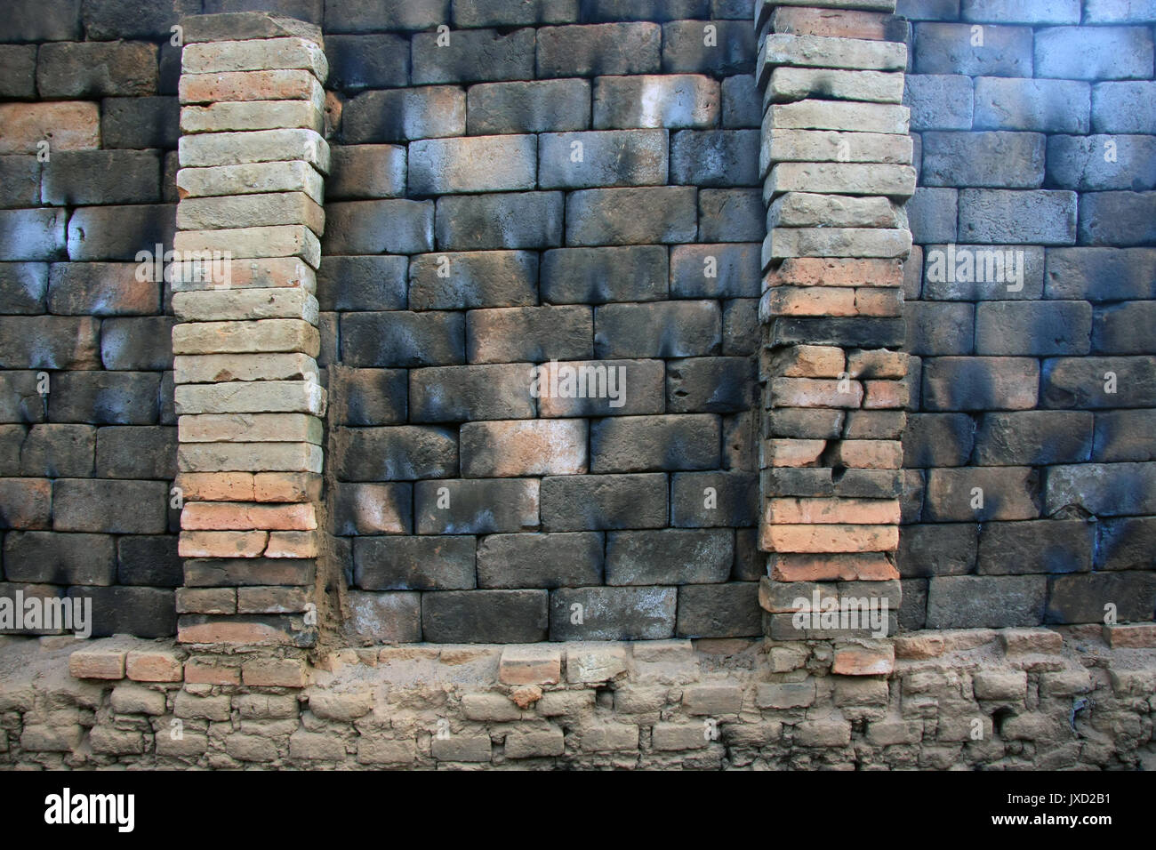Traditional brick kiln texture in Bali, Indonesia Stock Photo - Alamy