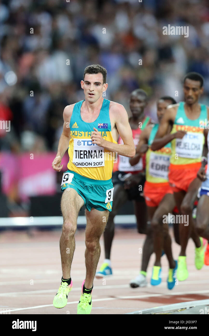 Patrick TIERNAN competing in the Men's 5000m Final at the 2017 IAAF ...