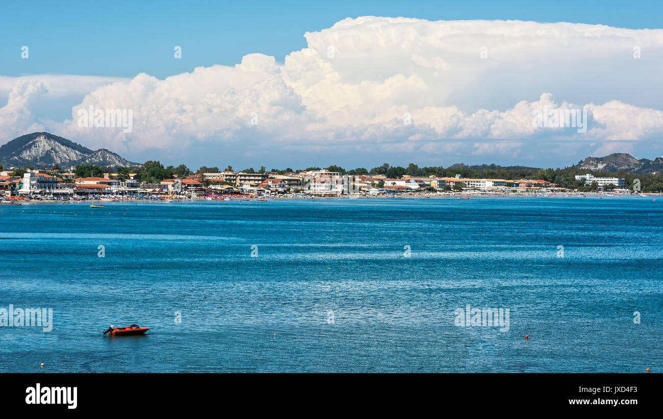 Seascape. Laganas Bay on the island of Zakynthos (Greece Stock Photo ...