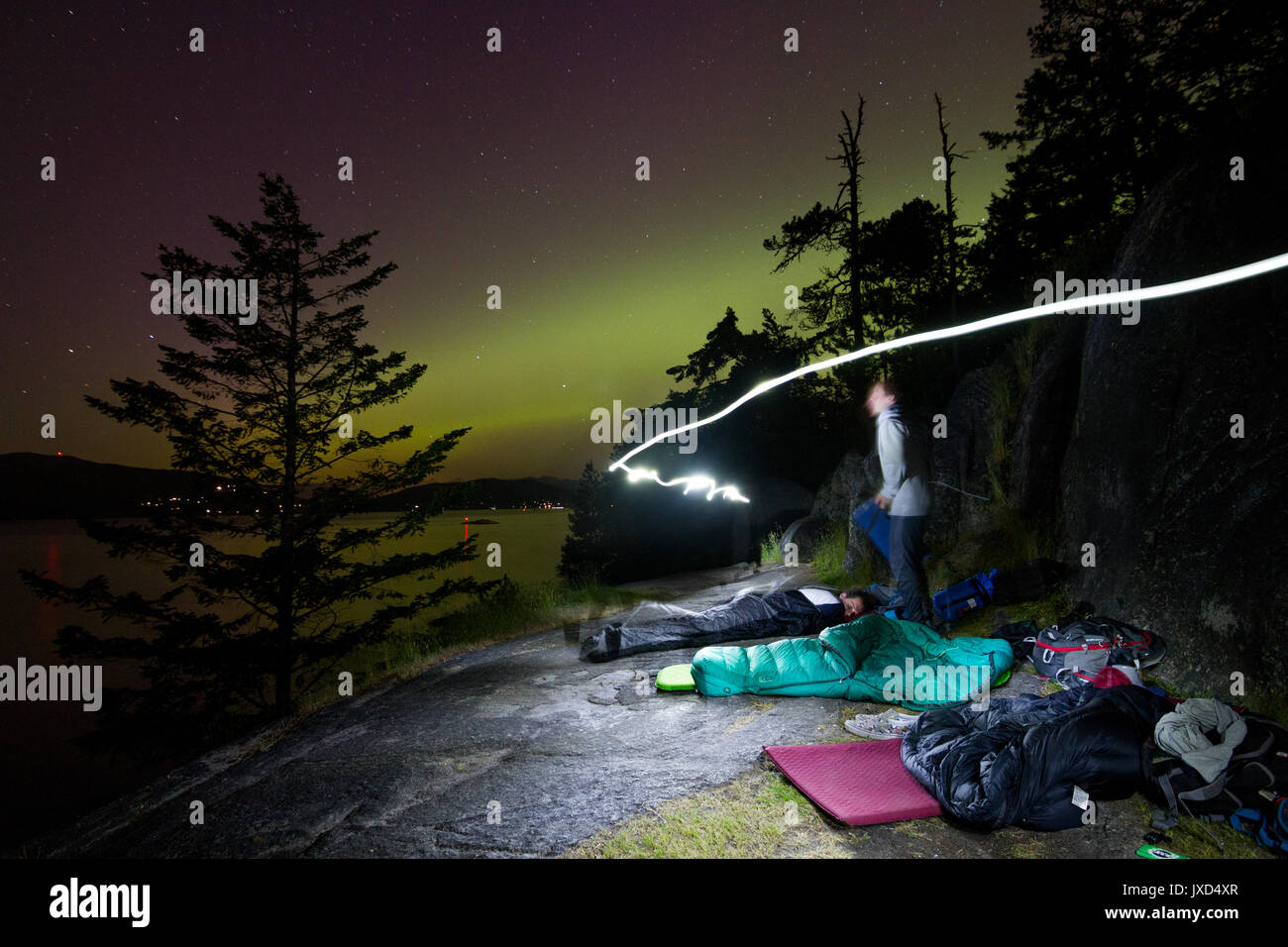 Lights at campsite hi-res stock photography and images - Alamy