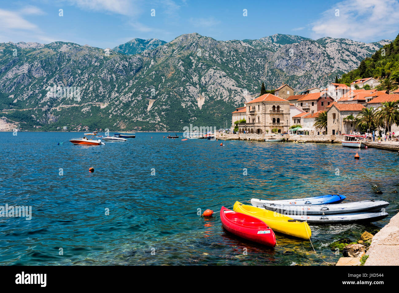 The beautiful village of Perast in Montenegro Stock Photo - Alamy