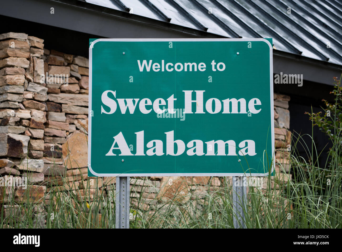 Welcome to Alabama Sign Stock Photo - Alamy