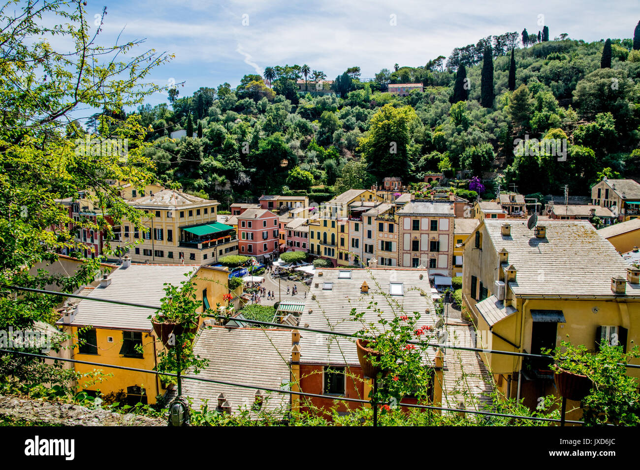 a building in Europe at summer time with a sky background Stock Photo ...