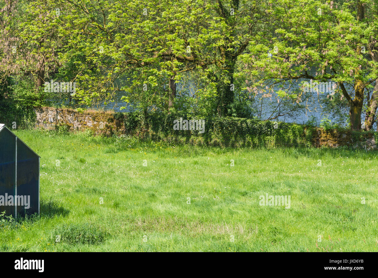 View of the Abtskuecher pond in Heiligenhaus, Germany Stock Photo - Alamy