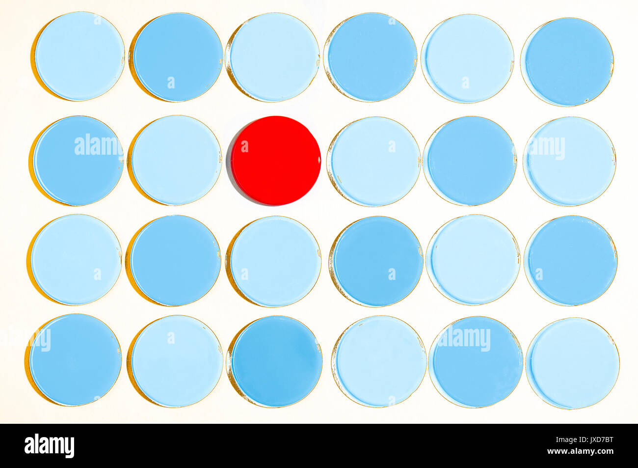 Colored plastic counters in srudio setting Stock Photo - Alamy