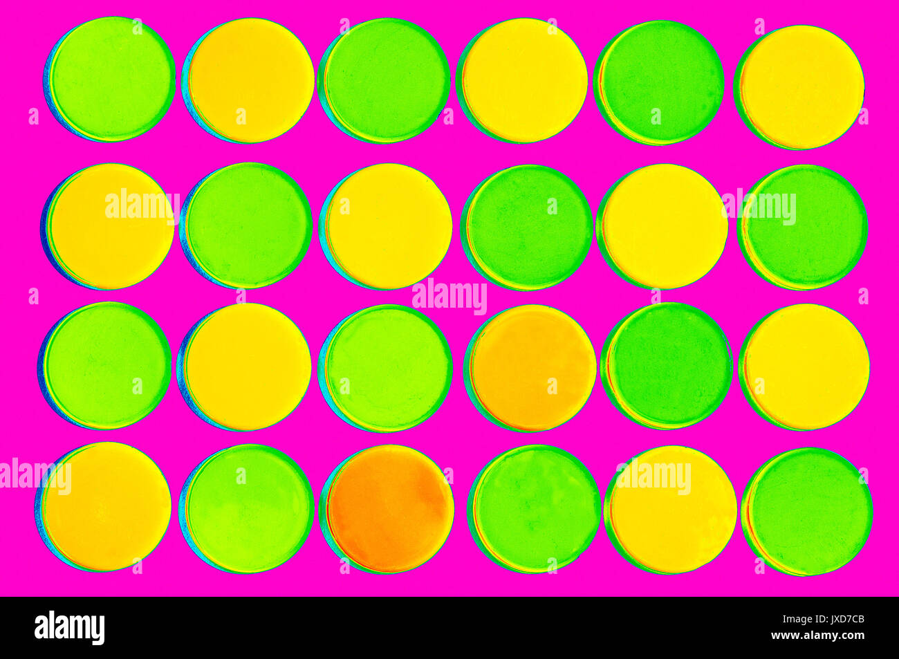 Colored plastic counters in srudio setting Stock Photo - Alamy