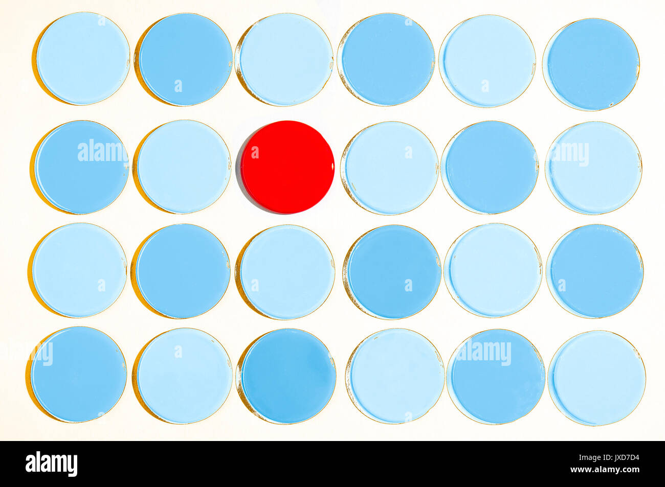 Colored plastic counters in srudio setting Stock Photo - Alamy