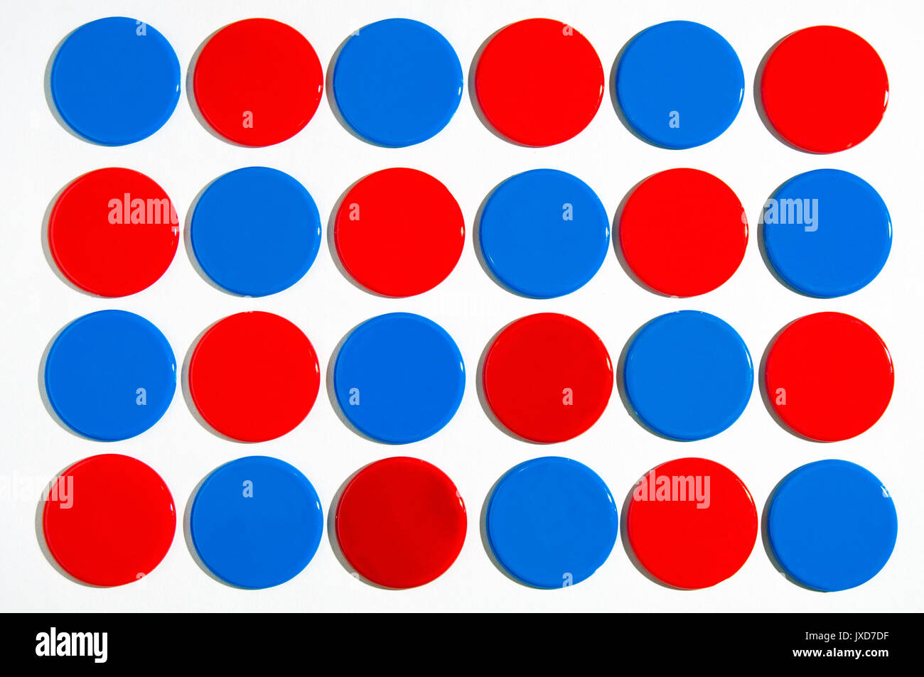 Colored plastic counters in srudio setting Stock Photo - Alamy