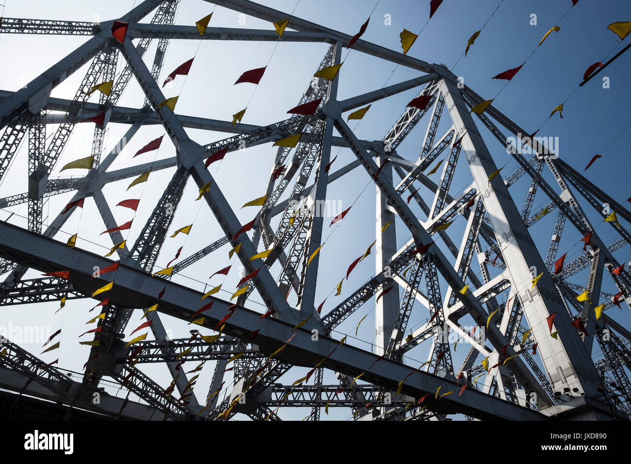 India, West Bengal, Kolkata, Howrah Bridge Stock Photo - Alamy