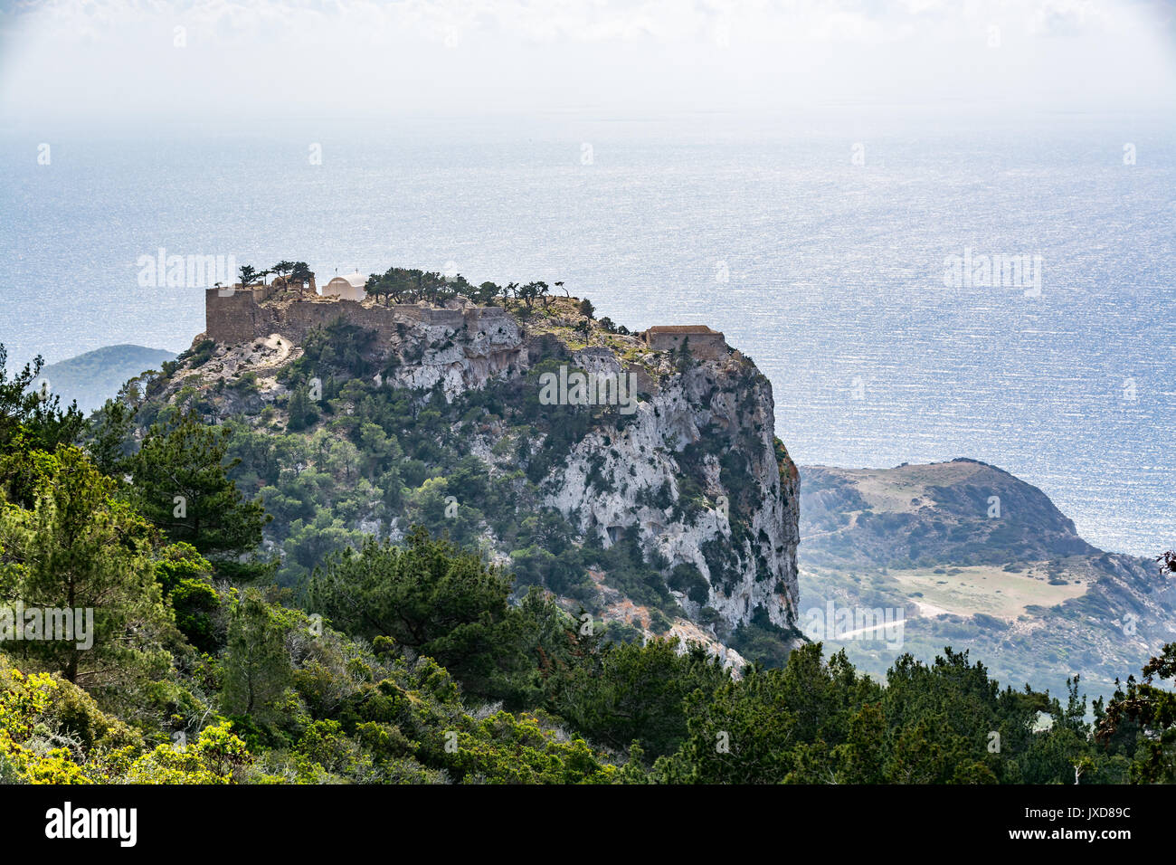 Monolithos castle, Rhodes island, Greece Stock Photo - Alamy