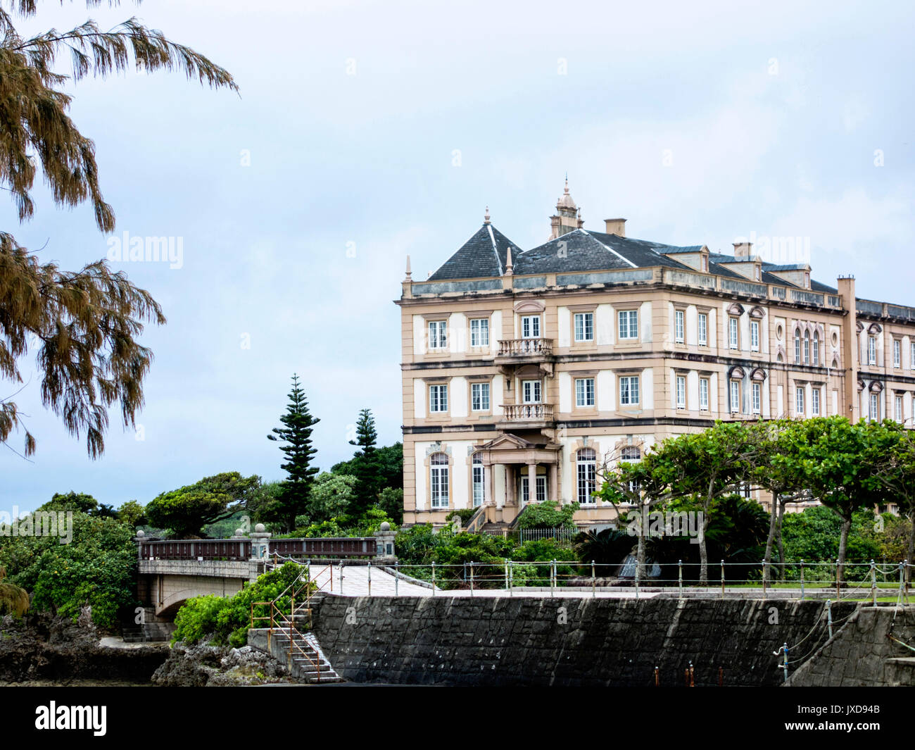 Castle in Miyakojima themepark "Ueno German Cultural Village", Miyako ...