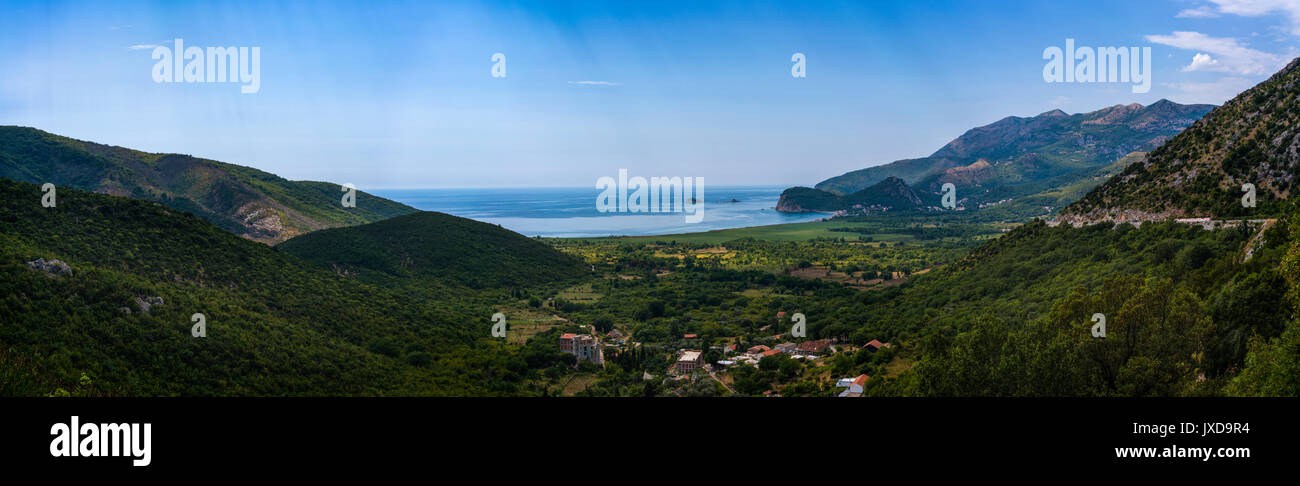 Beautiful panorama mountain at the sea shore in Montenegro Stock Photo ...