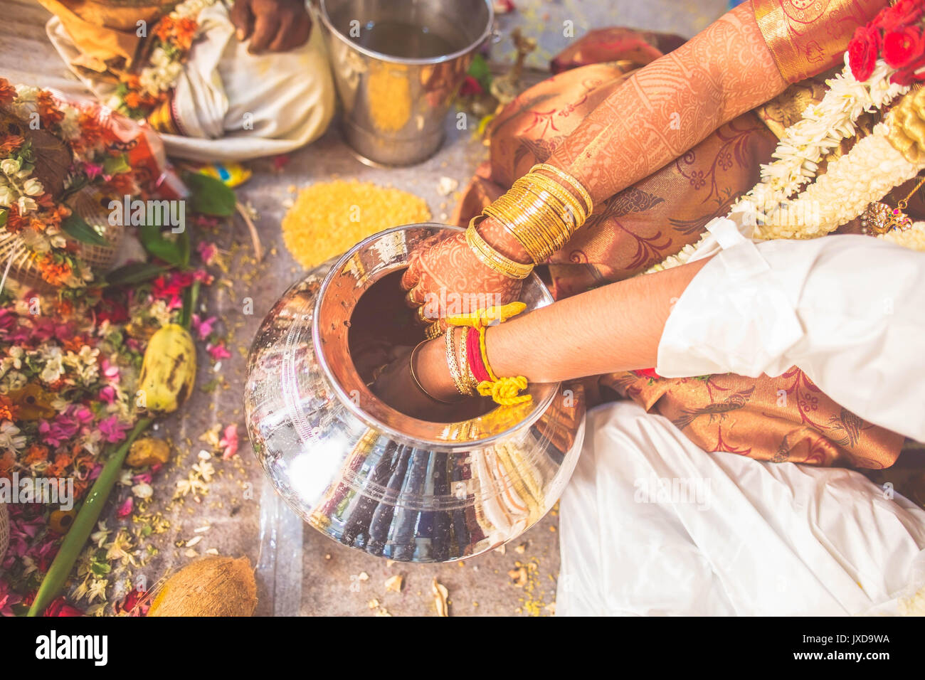 wedding Indian rituals Stock Photo - Alamy