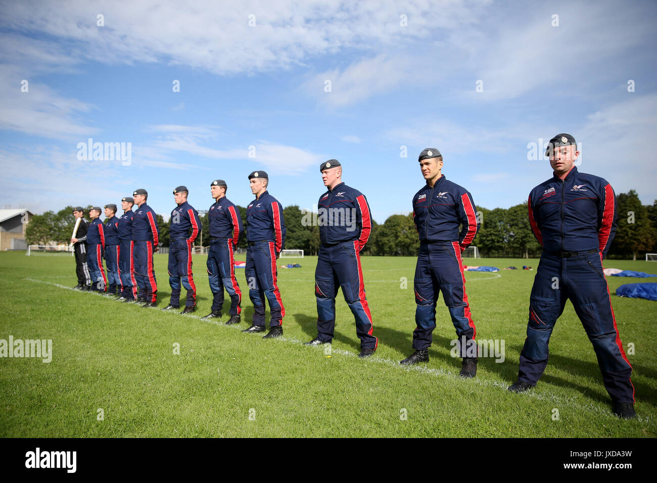 The RAF Falcons Parachute Display Team ahead of the 2018 Gold Coast ...