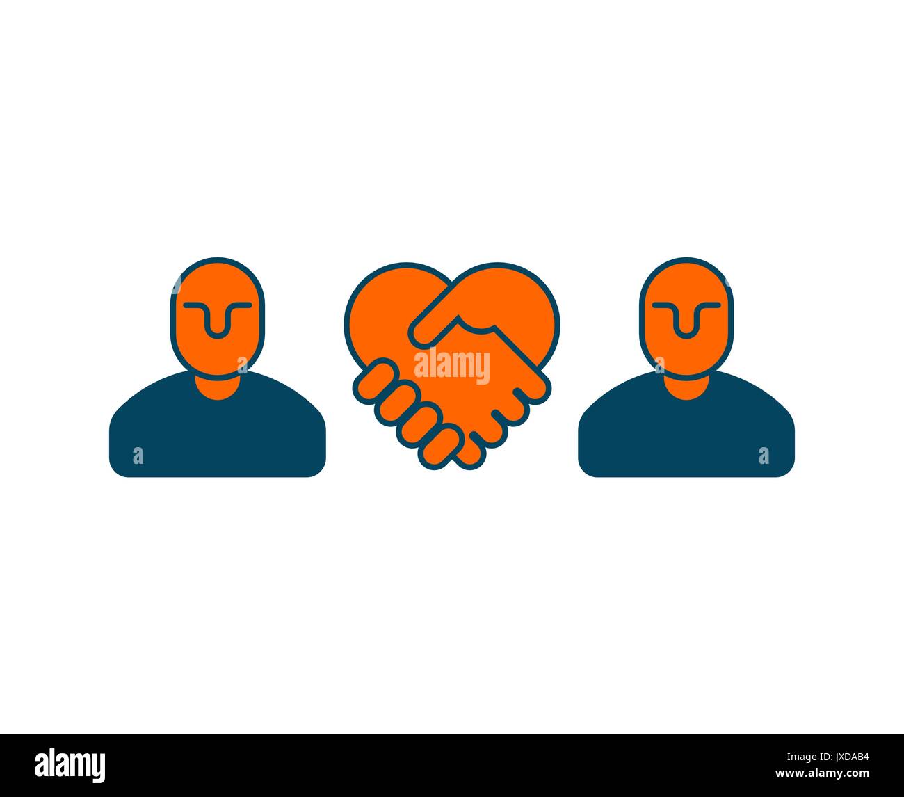 Contract icon. Negotiation of concept. Boss icon and handshake ...