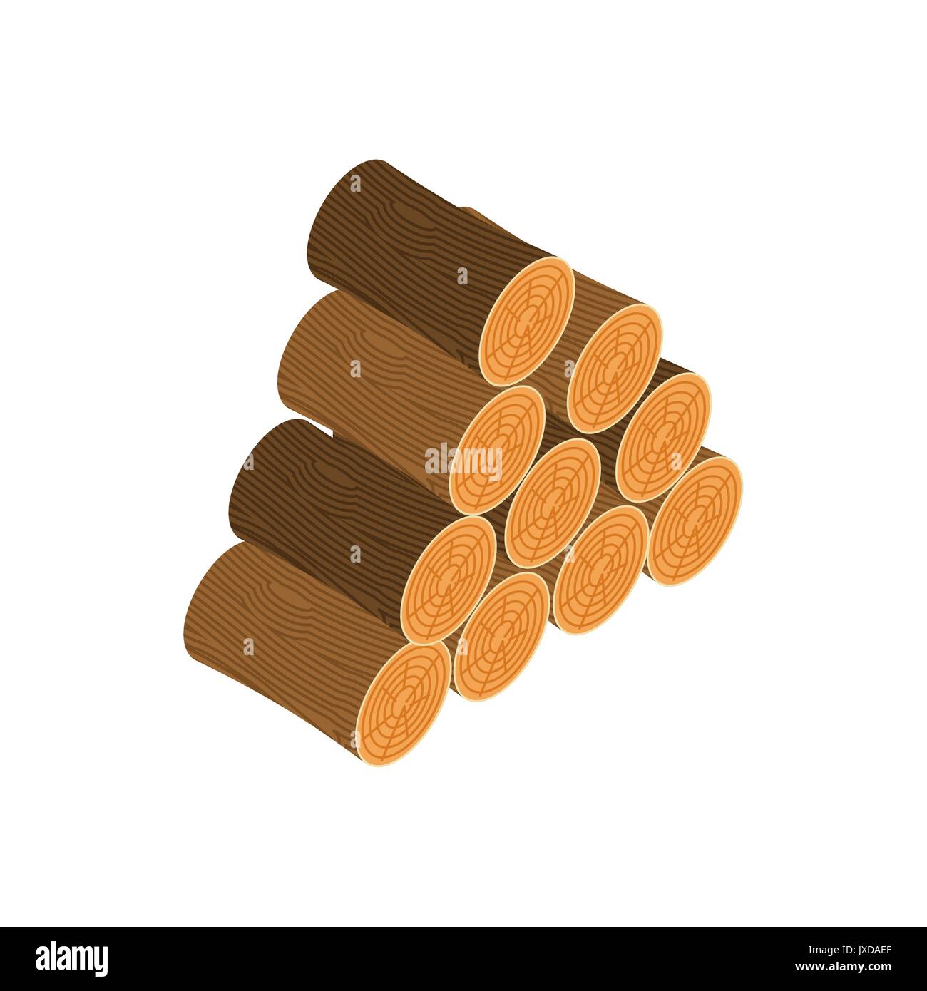 Stack birch wood on Stock Vector Images - Alamy