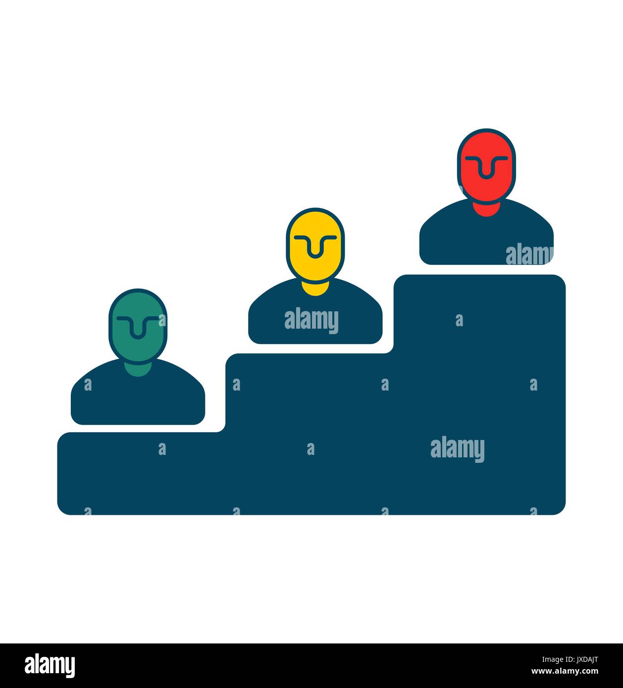 Career ladder icon. Steps from managers. Management sign. Business ...