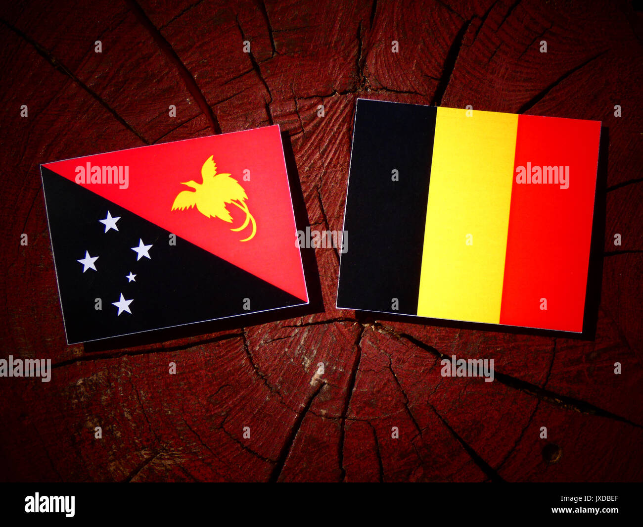 Belgium papua new guinea flag hi-res stock photography and images - Alamy