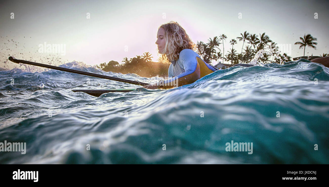 GIRL ON WAVE, Sarah Hauser, 2017. © The Orchard /Courtesy Everett ...