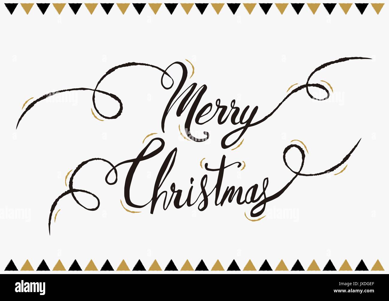 Merry Christmas calligraphy quote, lettering text design for holiday ...