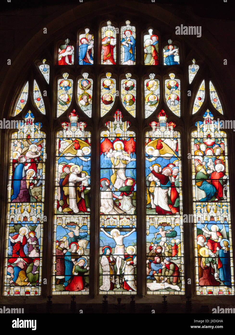 Church Window taken in Knowle Parish Church UK Stock Photo - Alamy