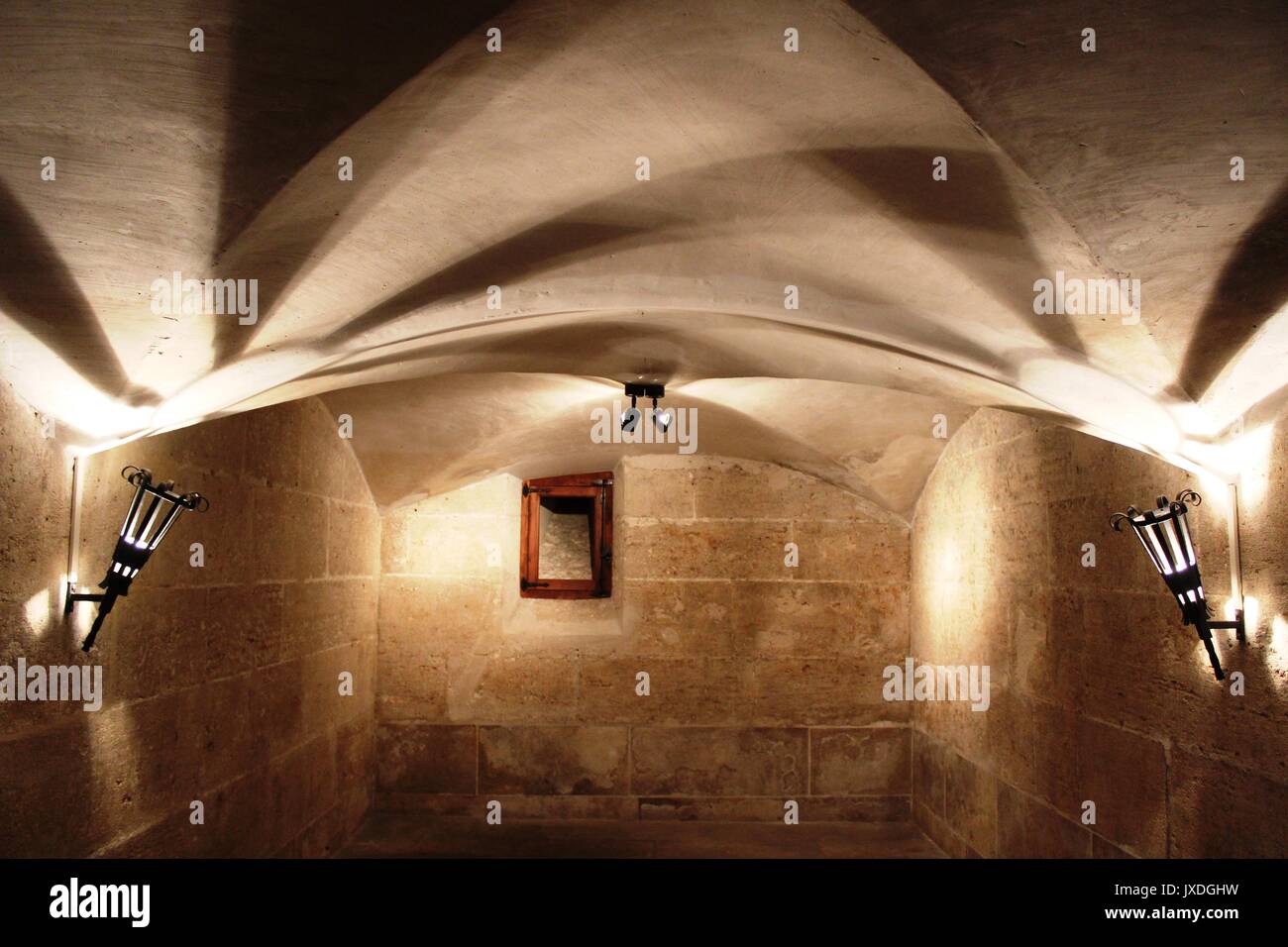 Roof Shapes in Malta, curves and lighting Stock Photo - Alamy