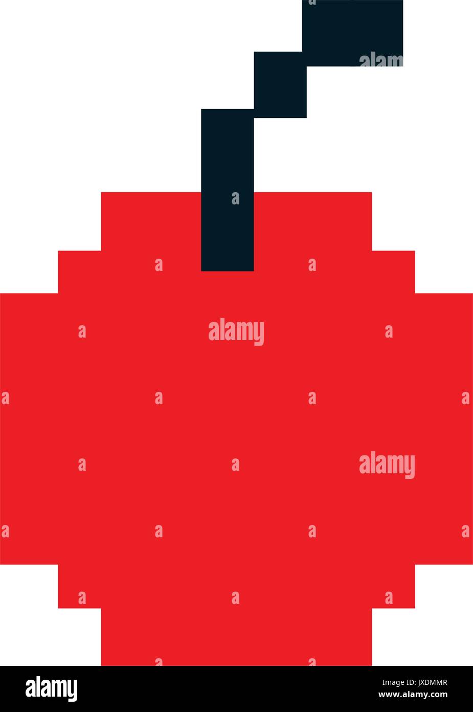 pixel cherry fruit icon image Stock Vector Image & Art - Alamy