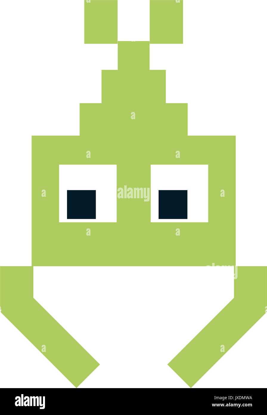 videogame pixel character icon image Stock Vector Image & Art - Alamy