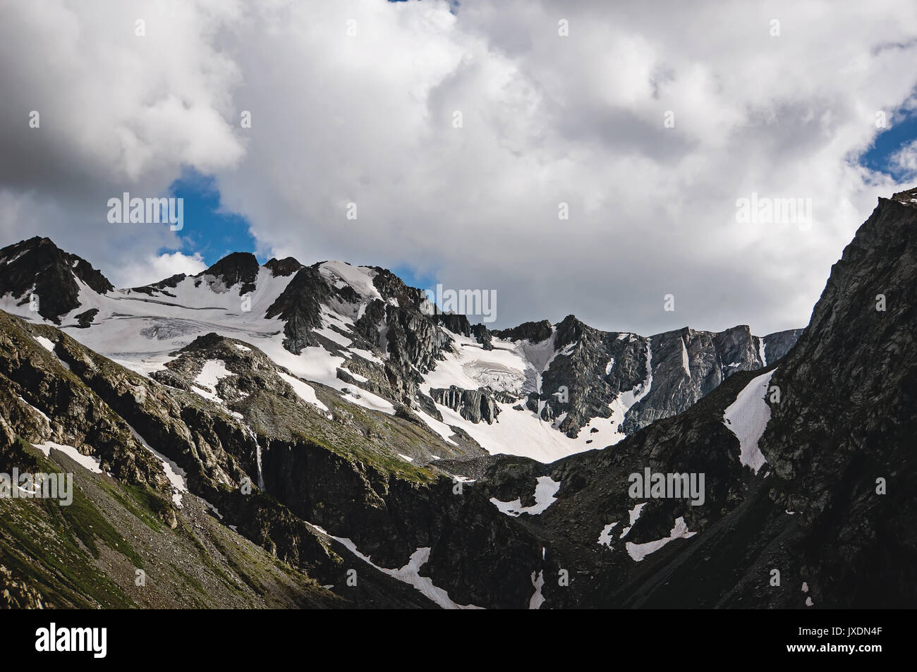 Canadian mountains. Beautiful mountain landscape with trees and ...