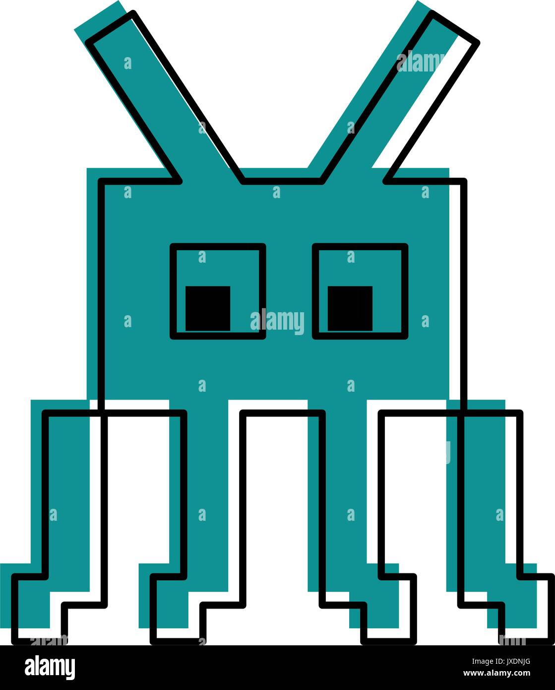 videogame pixel character icon image Stock Vector Image & Art - Alamy