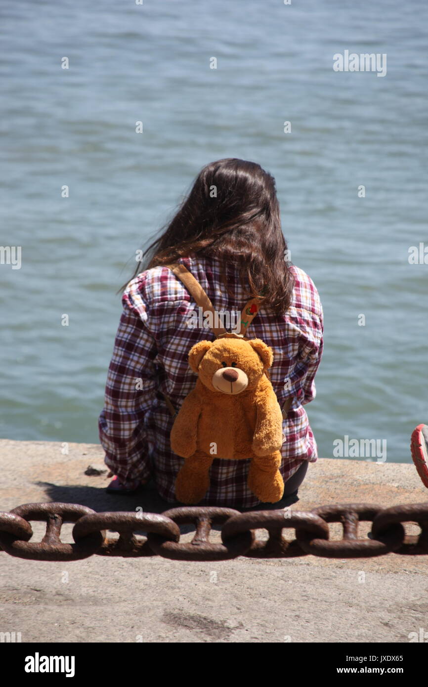 Teddy bear backpack hi-res stock photography and images - Alamy