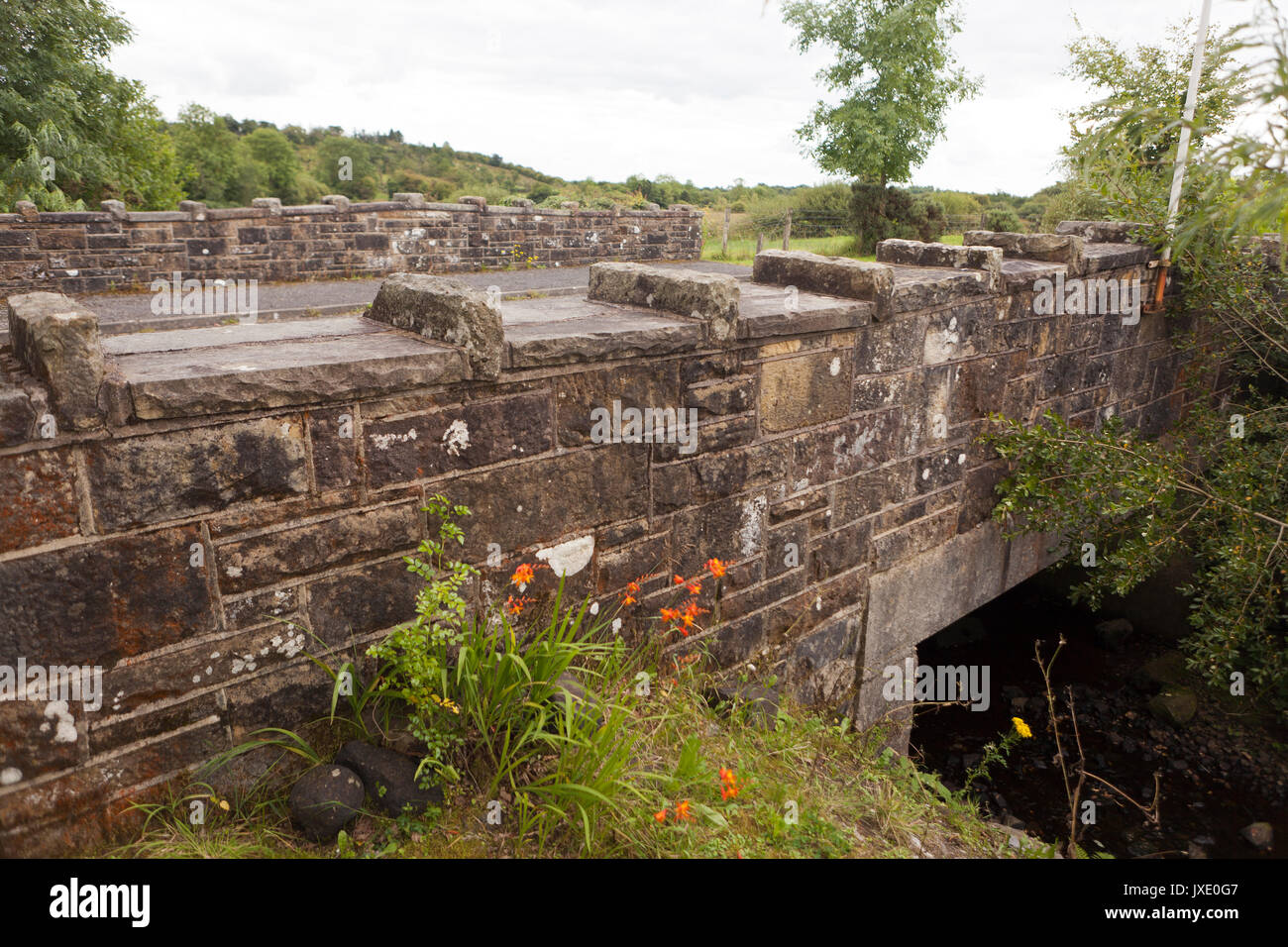 Lennaght, Co. Monaghan, Ireland 13th August 2017. Border Crossing ...