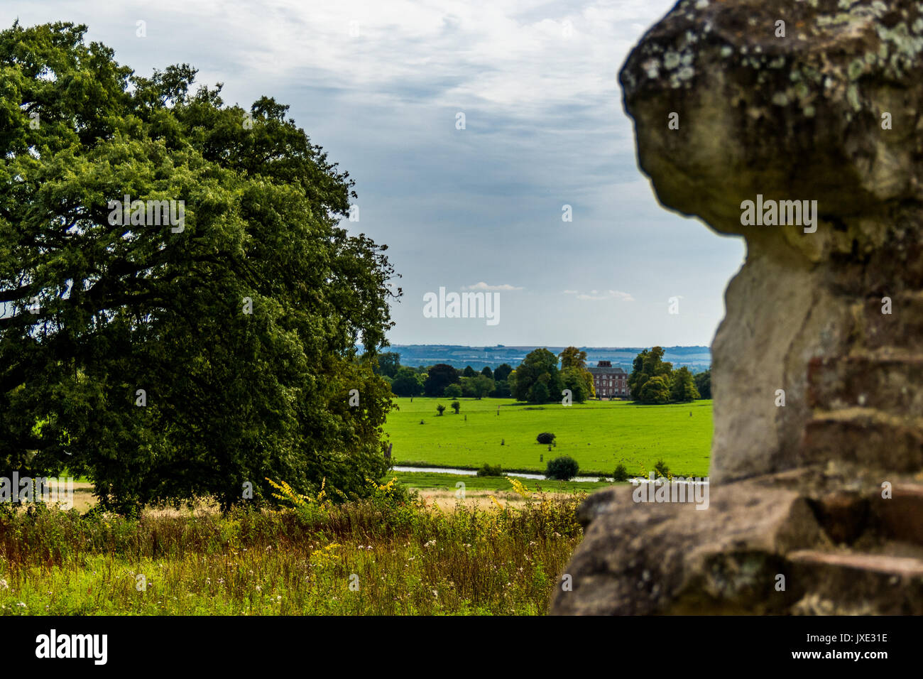 Wimpole Hall and its Folly Stock Photo - Alamy