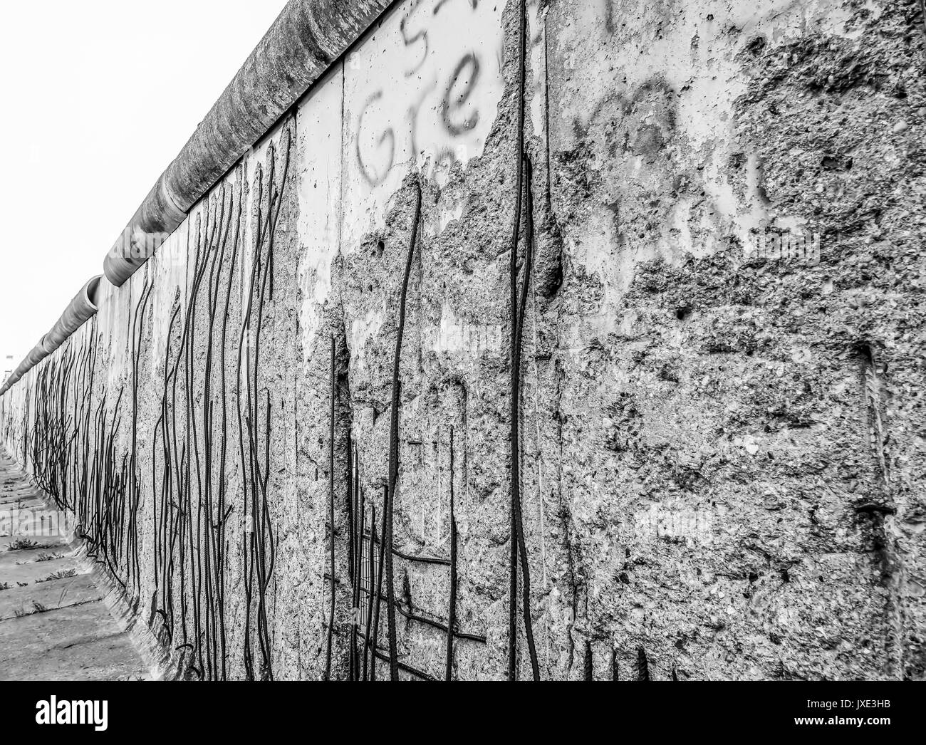 Berlin Wall Memorial - Original Berliner Mauer Stock Photo - Alamy