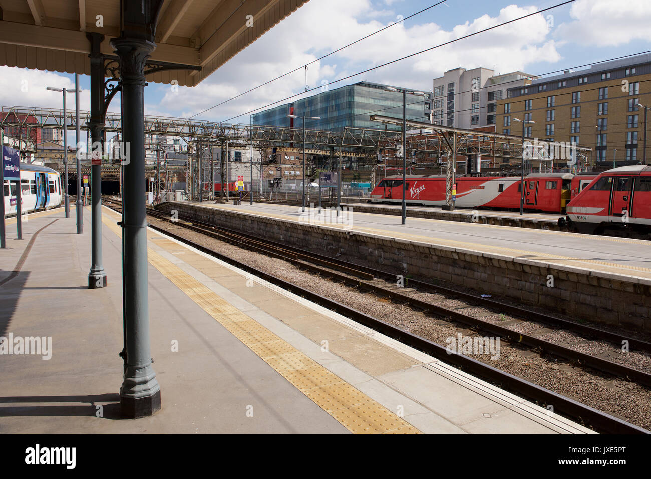 Virgin East Coast trains at London kings Cross raiiway station Stock ...