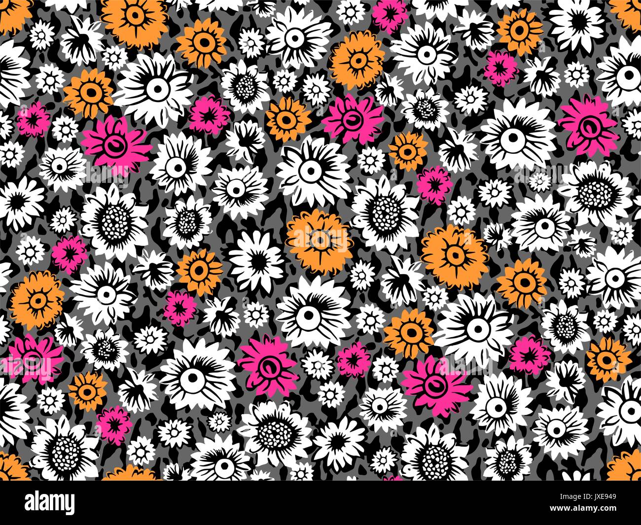 seamless flower pattern Stock Vector Image & Art - Alamy
