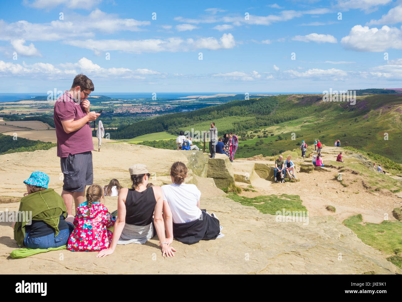 Roseberry topping, North York Moors National Park, North Yorkshire ...