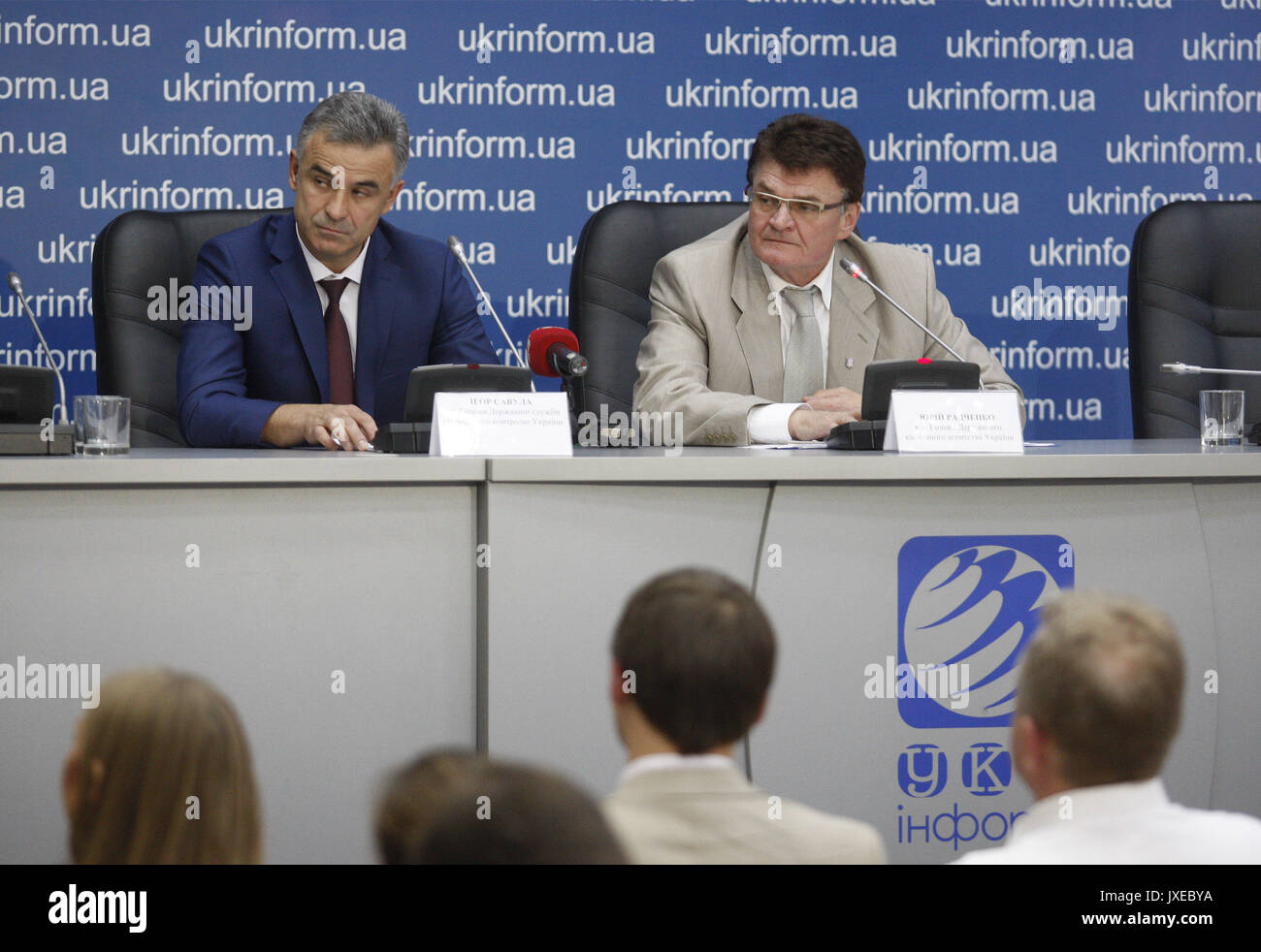 Kiev, Ukraine. 15th Aug, 2017. YURI RADCHENKO, the Head of the State ...